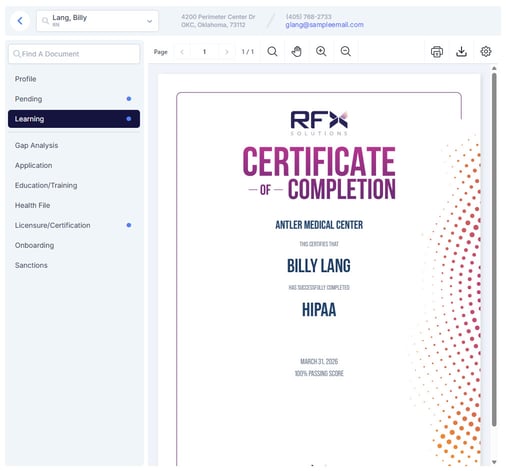 Simplify Learning | Strengthen Compliance | RFX